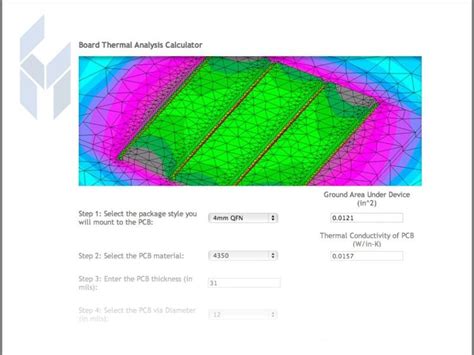 Thermal Analysis Tool Models Packages To Estimate Interface Tem