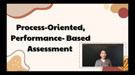 Process Oriented Performance Based Assessment Youtube
