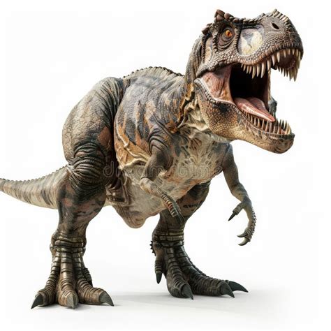A Fierce Torvosaurus With Its Muscular Build And Sharp Teeth In An Aggressive Stance Isolated