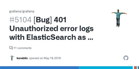 [bug] 401 unauthorized error logs with elasticsearch as a data source