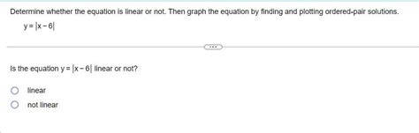 Solved Determine Whether The Equation Is Linear Or Not Then Chegg