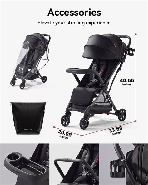 Momcozy Lightweight Travel Stroller One Hand Fold And Carry On Ready