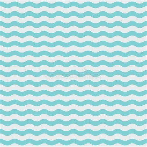 Blue Wave Seamless Pattern Vector Illustration Eps Stock Illustration Illustration Of