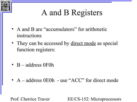 The 8051 Assembly Language Ppt