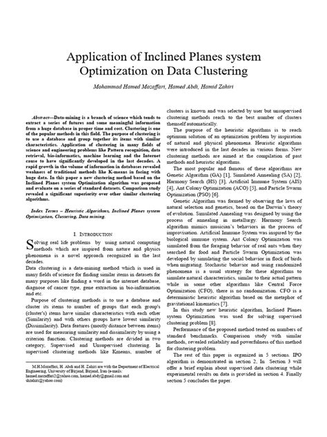 1287 مظفری Pdf Cluster Analysis Mathematical Optimization