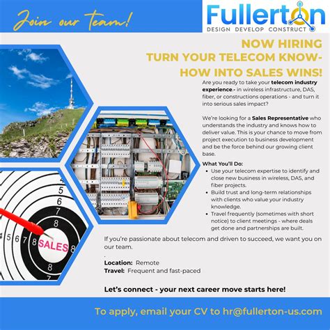 Ready To Turn Your Telecom Expertise Into Sales Success Fullerton Ready To Turn Your Telecom Expertise Into Sales Success Fullerton