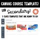 Canvas LMS Course Template CTE Themed Old Bundle By Canvas Queen
