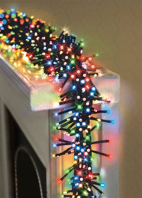 Premier Decorations 480 Multi Coloured Led Cluster Brights Matalan