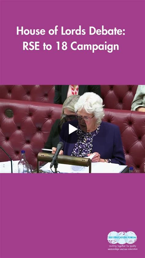 Sex Education Forum Supports Rse To 18 Amendment In Lords Sex Education Forum Posted On The