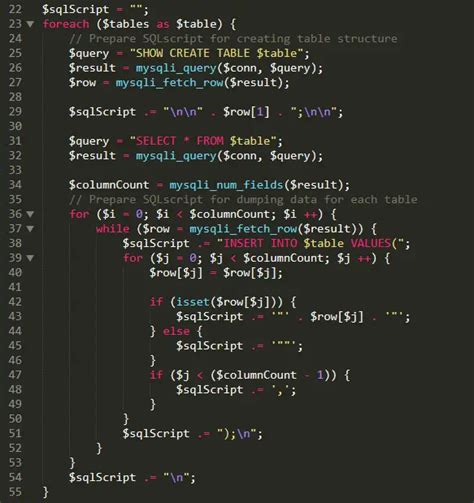 How To Backup Database In PHP And MySQL