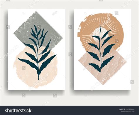 Modern Poster Minimalist Design Elements Boho Stock Vector Royalty Free 2029260344 Shutterstock