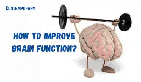 How To Improve Brain Function How To Improve Brain Function By