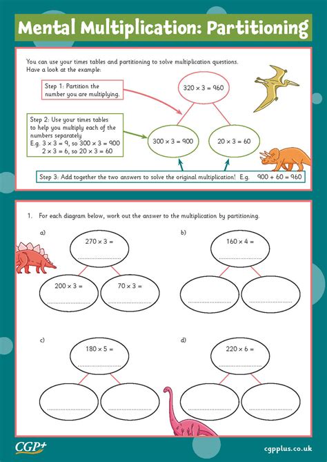 Mental Multiplication With Partitioning Year 5 Cgp Plus