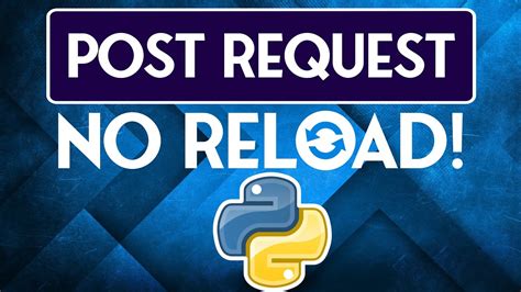 How To Post Request In A Python Website Using Ajax Flask And Django Youtube