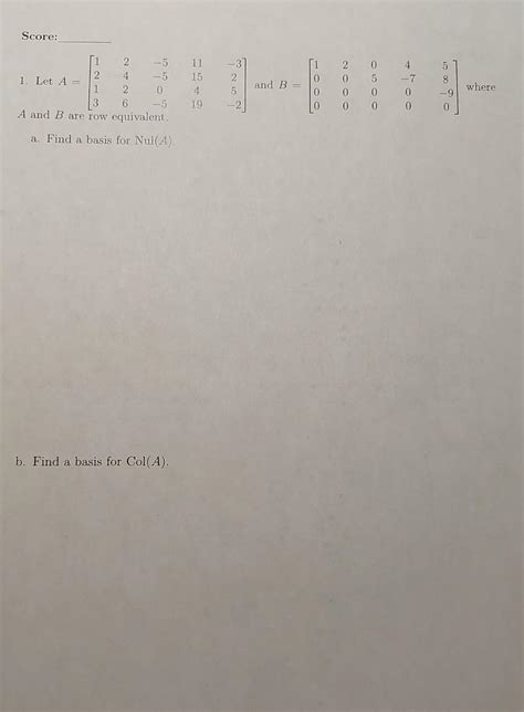 Solved Let A And Chegg Com