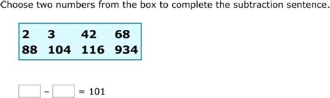 IXL Choose Numbers With A Particular Sum Or Difference Th Grade Math