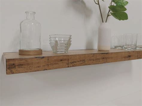 Reclaim Old Brown Floating Shelf Hidden Bracket