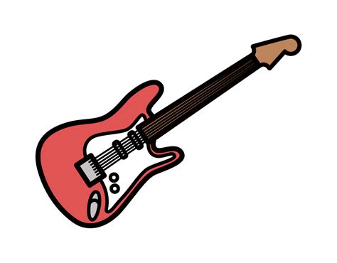 일렉트릭 기타 일러스트레이션 무료 일러스트 소재집 Kukukeke