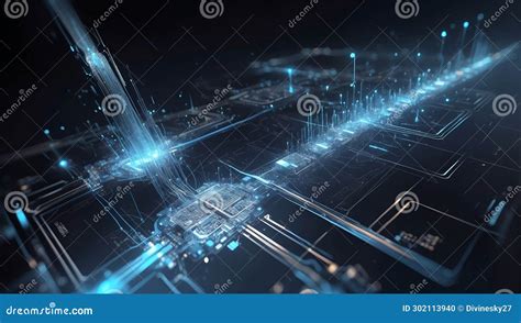 quantum horizons ai powered qubit visualizations ai generate stock