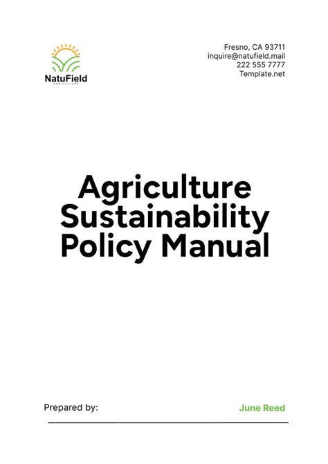 Free Policy Manual Templates To Edit Online And Print