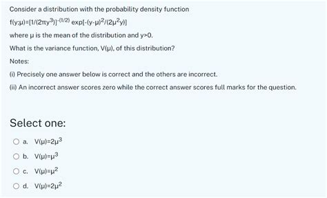 Solved Consider A Distribution With The Probability Density Chegg