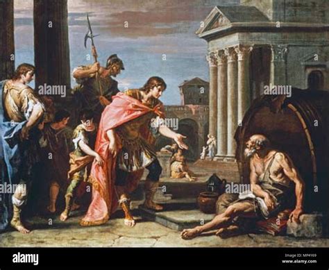 Alexander And Diogenes Sebastiano Ricci 1659 1734 Oil On Canvas