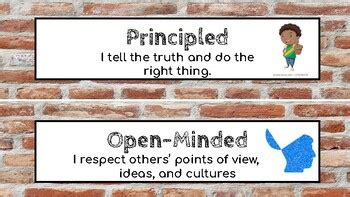 Rustic Brick IB PYP Bulletin Board Display Posters Bundle TpT