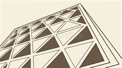 Abstract Geometric Building Facade Modern Architectural Pattern Art Vector Design Generative Ai