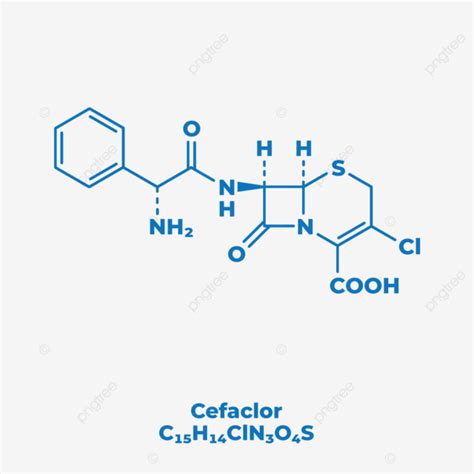 The Illustrations Molecular Structure Of Cefaclor Cefaclor Cefaclor