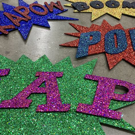 Comic Words Glittered Make A Scene