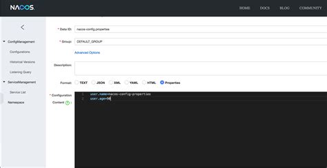 Nacos As A Config Server