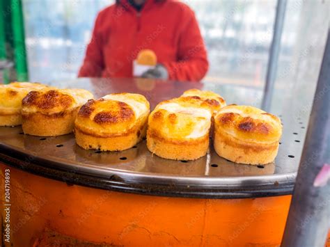 Egg Bread Korean Street Food Snack Egg Cakecheese Also Known As Gyeran Ppang Found In Seoul