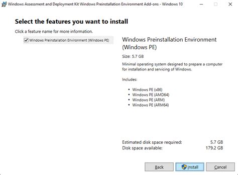 Installing Windows Adk For Windows 10 Version 1903 Windows Pe Add On