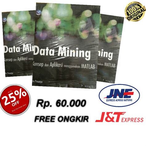 jual buku data mining konsep dan aplikasi menggunakan matlab shopee
