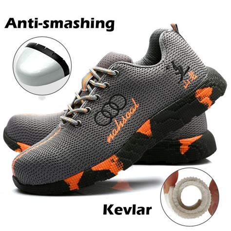 Купить Модная рабочая защитная обувь, кроссовки, ультралегкие мужские ...