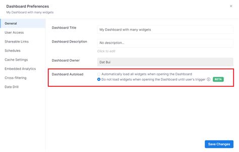 Dashboard Lazy Loading Do Not Run Dashboard On First Load Feature Suggestions Holistics