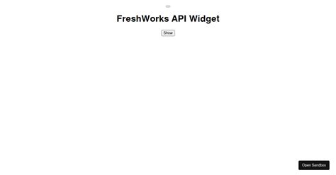 Freshworks Api Examples Codesandbox