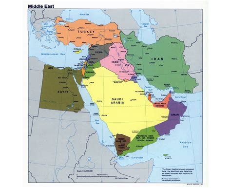 Mapas De Medio Oriente Colección De Mapas De Medio Oriente Asia