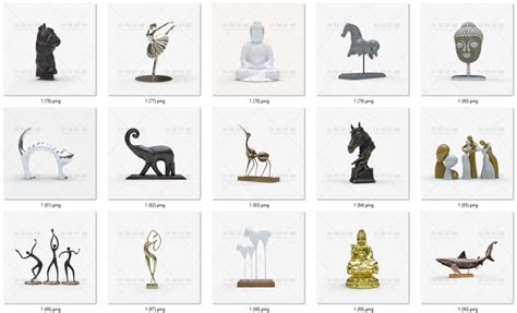 6062 Sculpture Decor Sketchup Model Free Download