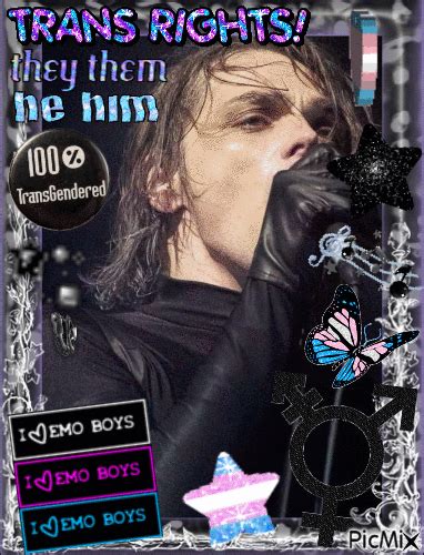 Gerard Way Trans Rights Free Animated Gif Picmix