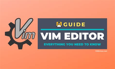 Una guía para principiantes sobre el editor de texto Vim Aprender Linux
