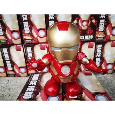 หุ่นยนต์แดนซ์ไอรอน Iron มีเสียงมีไฟเต้นได้ สินค้ามือ1 Toys Wealth Trade V2 Thaipick