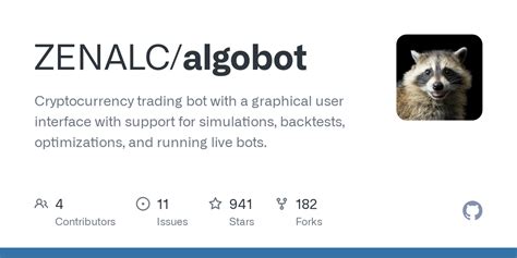 Github Zenalcalgobot Cryptocurrency Trading Bot With A Graphical