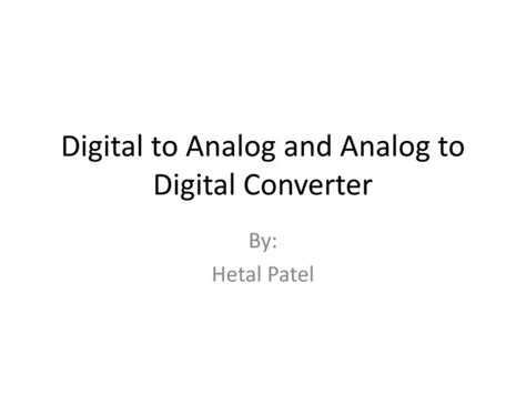 PPT ANALOG VS DIGITAL PowerPoint Presentation Free Download ID
