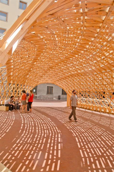 Gridshell Toledo Pavilion Architecture Conceptual Architecture Roof Architecture