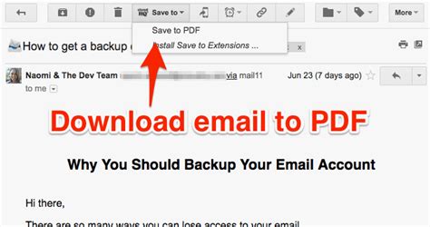 How To Save Your Email As A PDF To Your Computer One Click CloudHQ