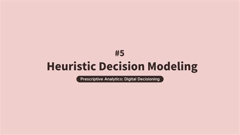 5 Heuristic Decision Modeling Joooy Zeng