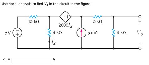 Solved Use Nodal Analysis To Find Io In The Network In The