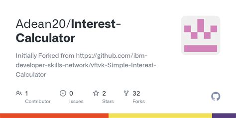 GitHub Adean Interest Calculator Initially Forked From Https Github Ibm Developer