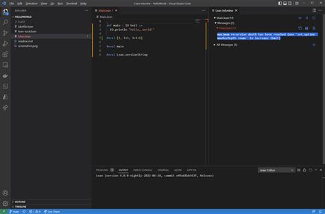 Maximum Recursion Depth Has Been Reached Use `setoption Maxrecdepth ` To Increase Limit